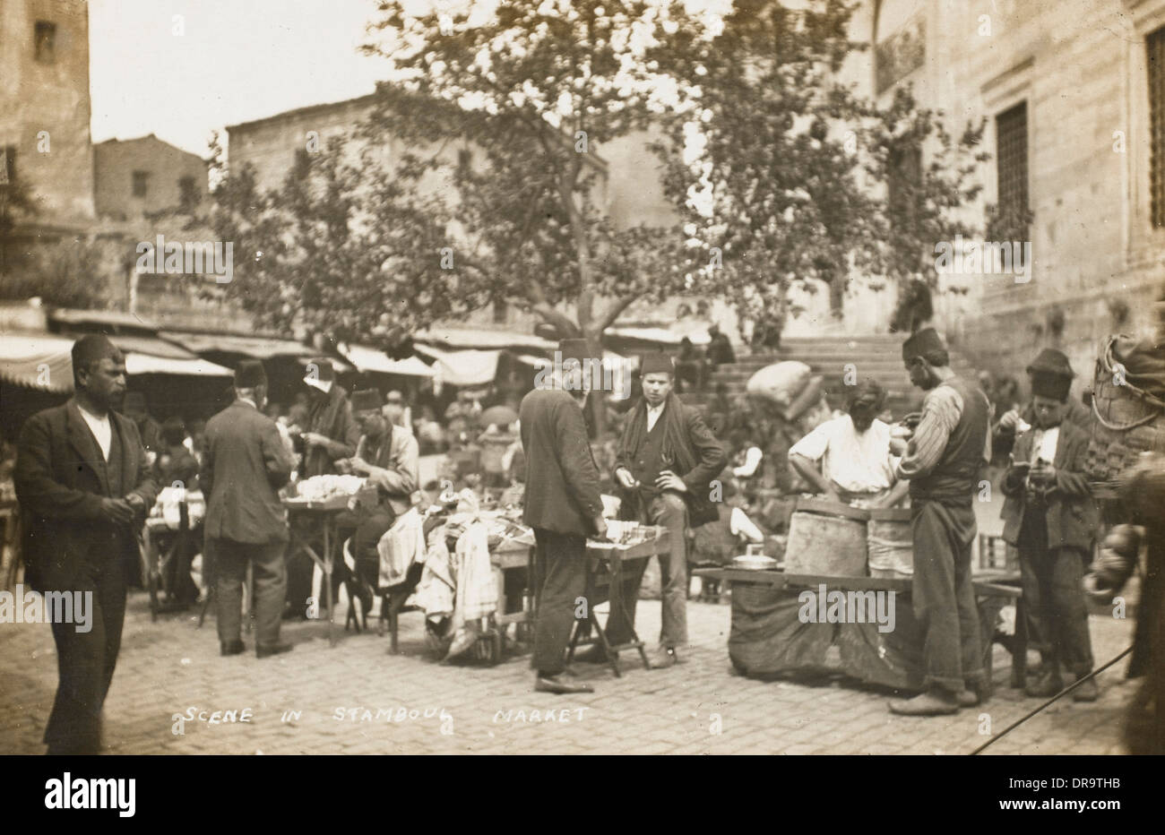 Small outdoor Market in Constantinople Stock Photo - Alamy