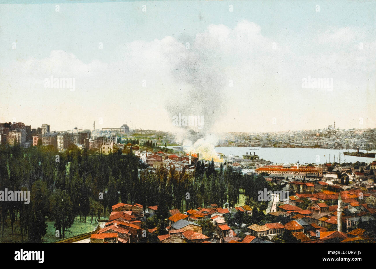 Fire at Kasim Pasa, Constantinople Stock Photo - Alamy