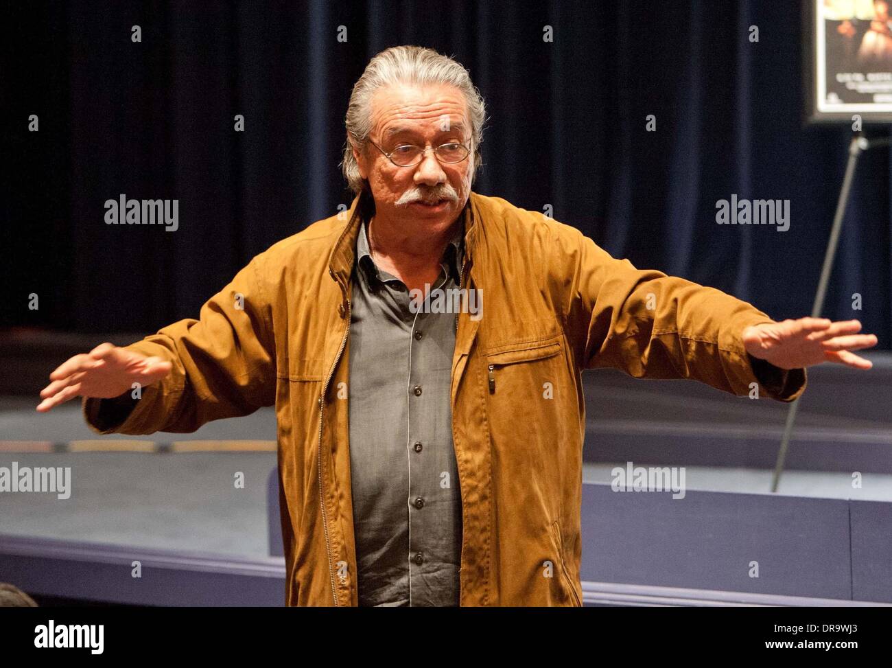Edward James Olmos Edward James Olmos and director Robert M. Young ...