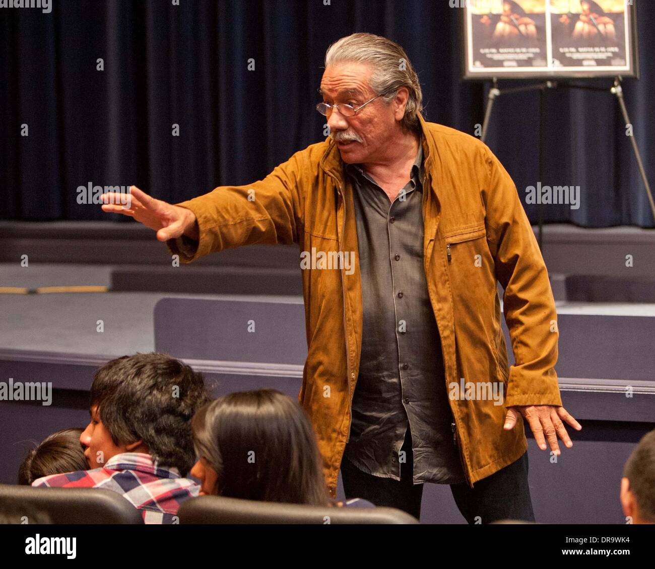 Edward James Olmos Edward James Olmos and director Robert M. Young ...