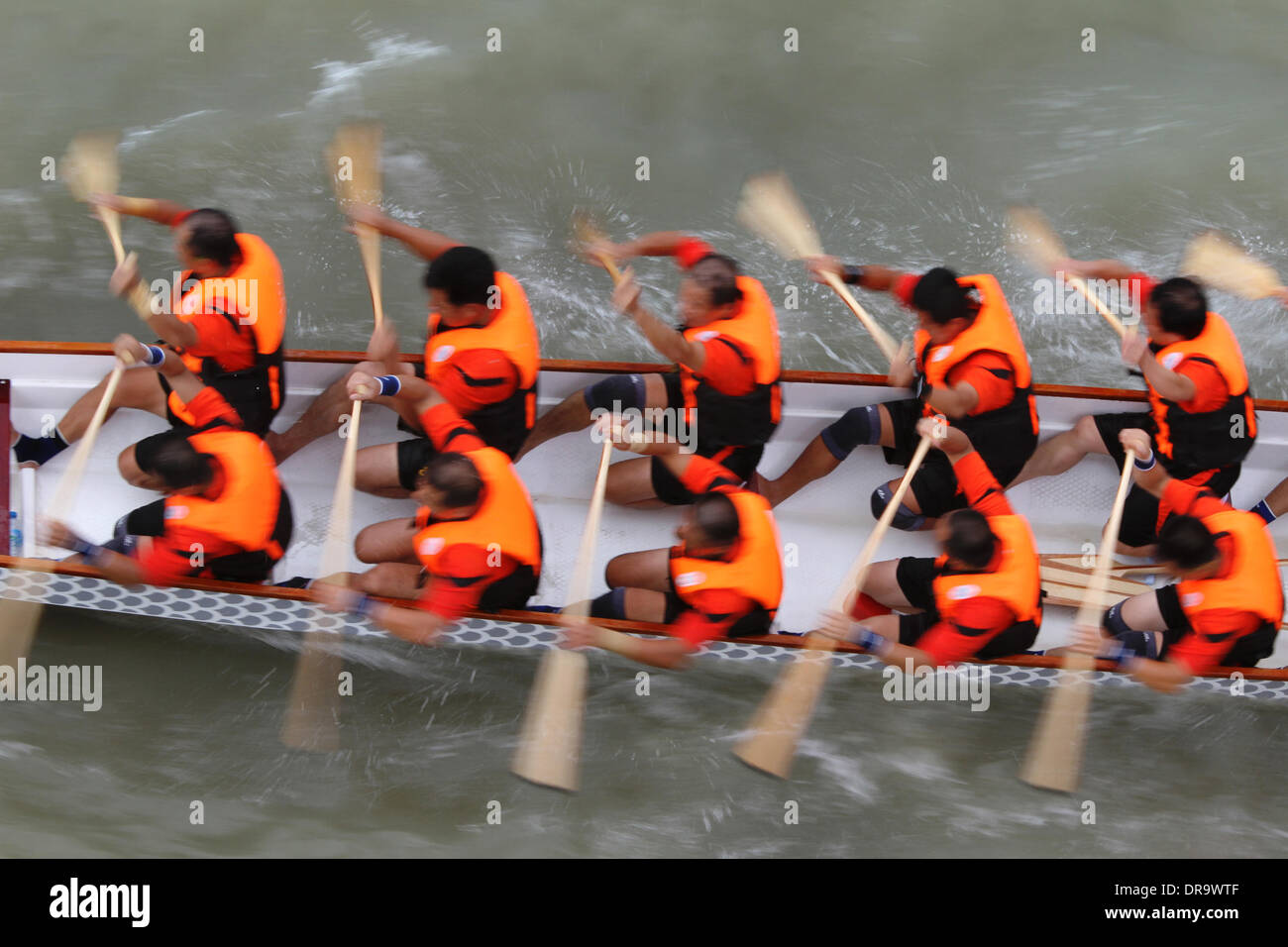 Dragon Boat Festival Rowers compete in a dragon boat race in the ...