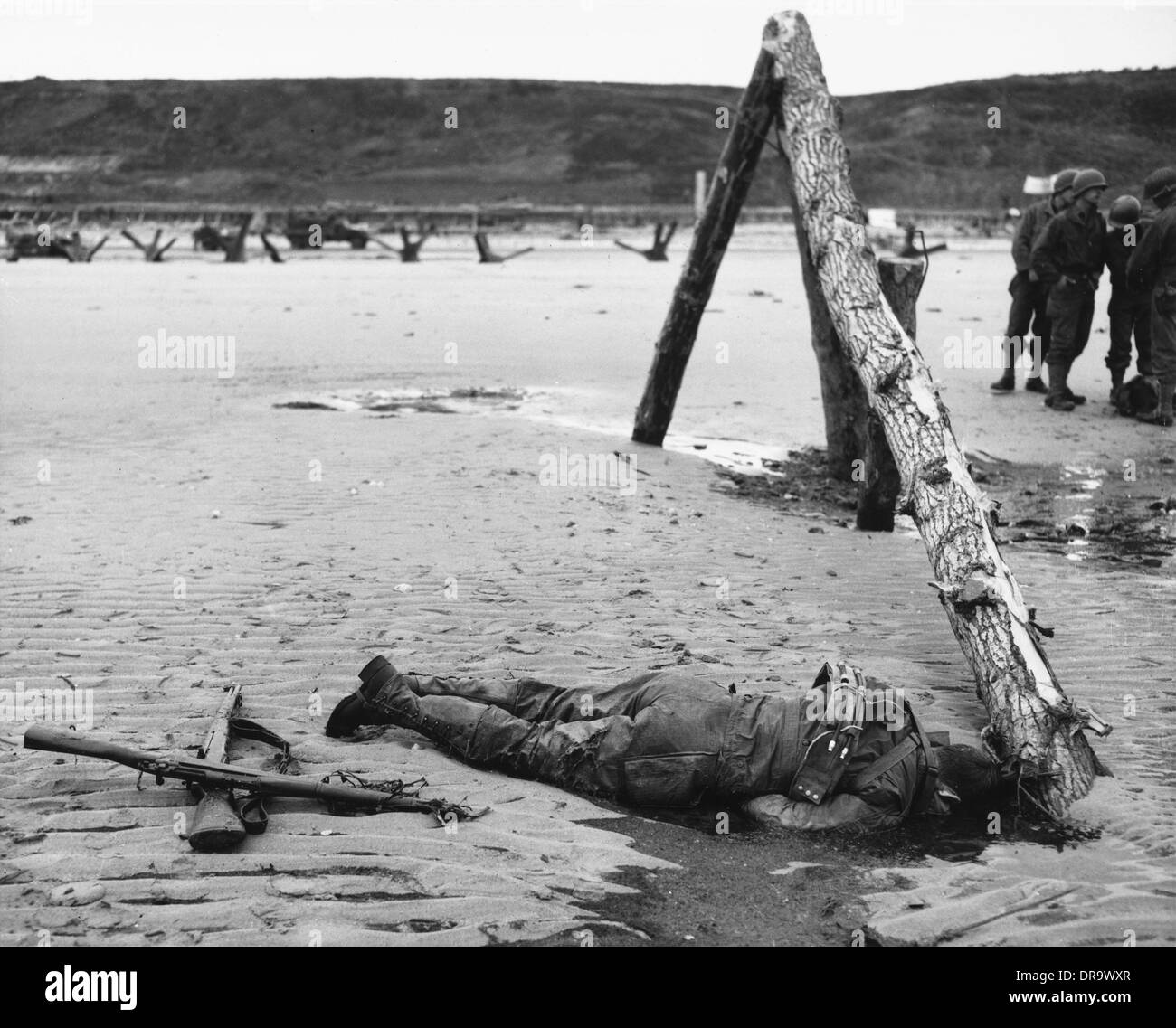 Normandy beaches on d day Black and White Stock Photos & Images - Alamy