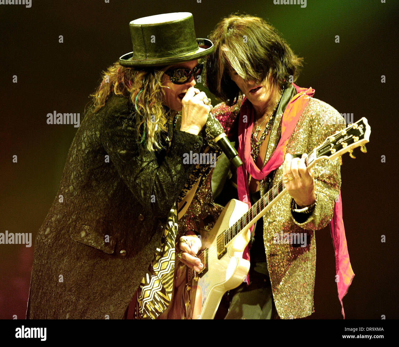 Steven Tyler and Joe Perry Aerosmith performs at the Air Canada Centre ...