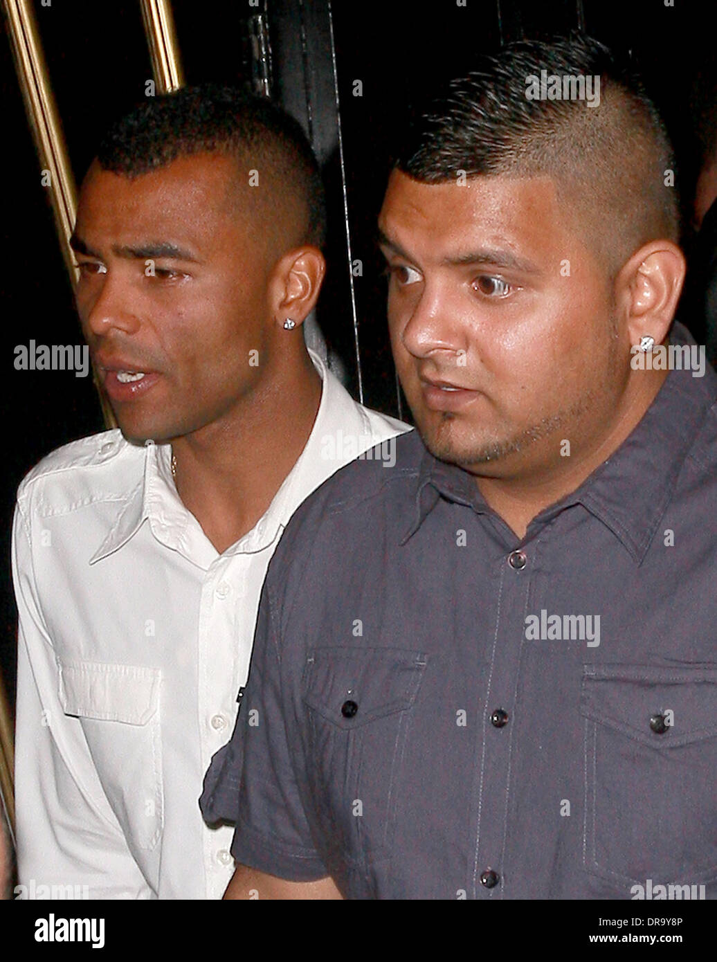 Ashley Cole arrives at the opening of Bootsy Bellows club, shortly ...