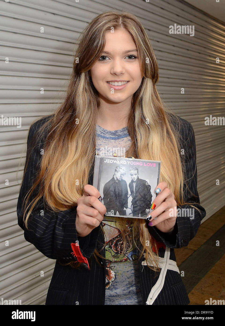 Emily Jade Elliott Jedward launch their new album 'Young Love' at HMV ...