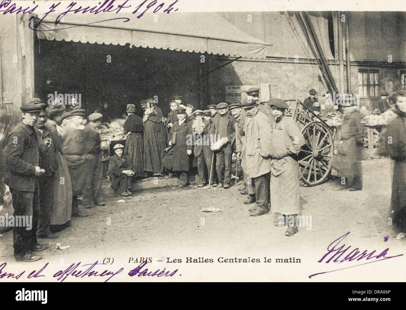 Les Halles - Paris - Workers in the morning Stock Photo - Alamy