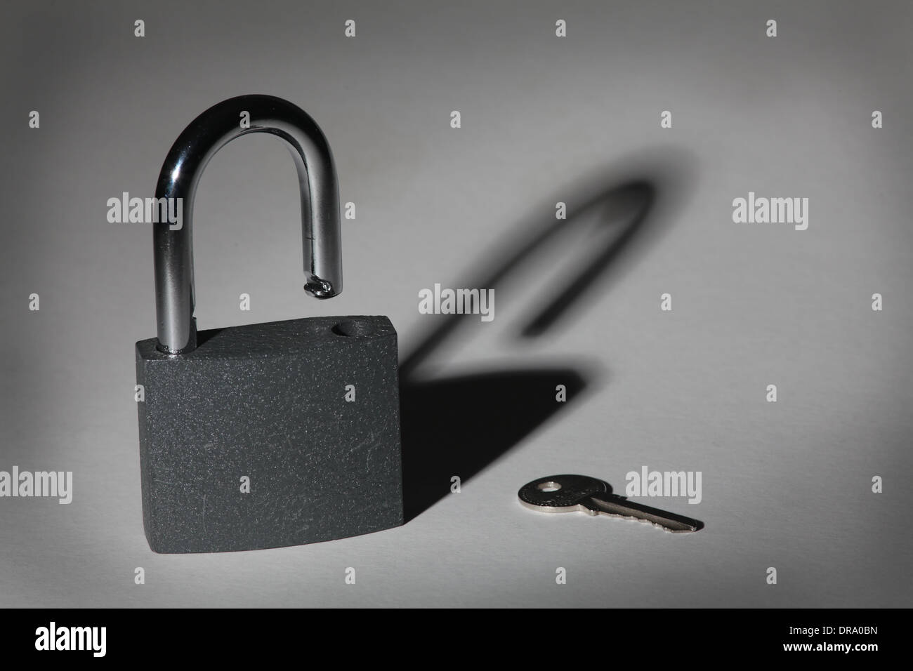 Padlock and Key Stock Photo - Alamy
