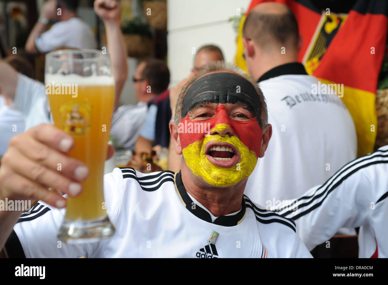 Fans in the town centre before the match Euro 2012 Football tournament ...