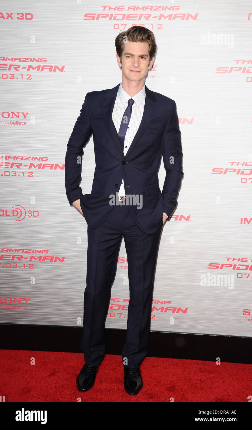 Andrew Garfield Los Angeles premiere of 'The Amazing Spider-Man' held ...