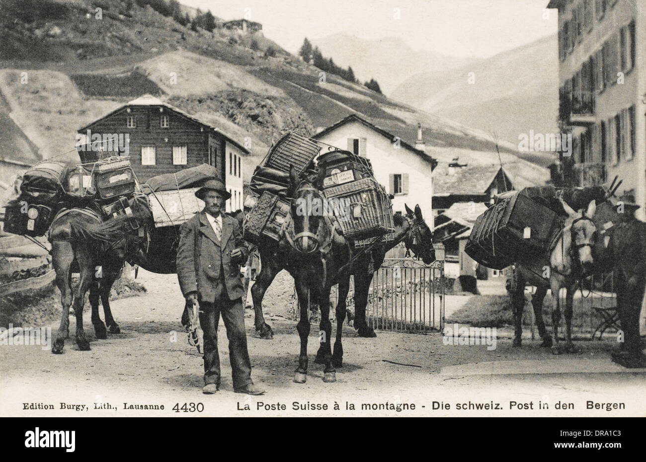Mountain Postal Service, Switzerland Stock Photo - Alamy