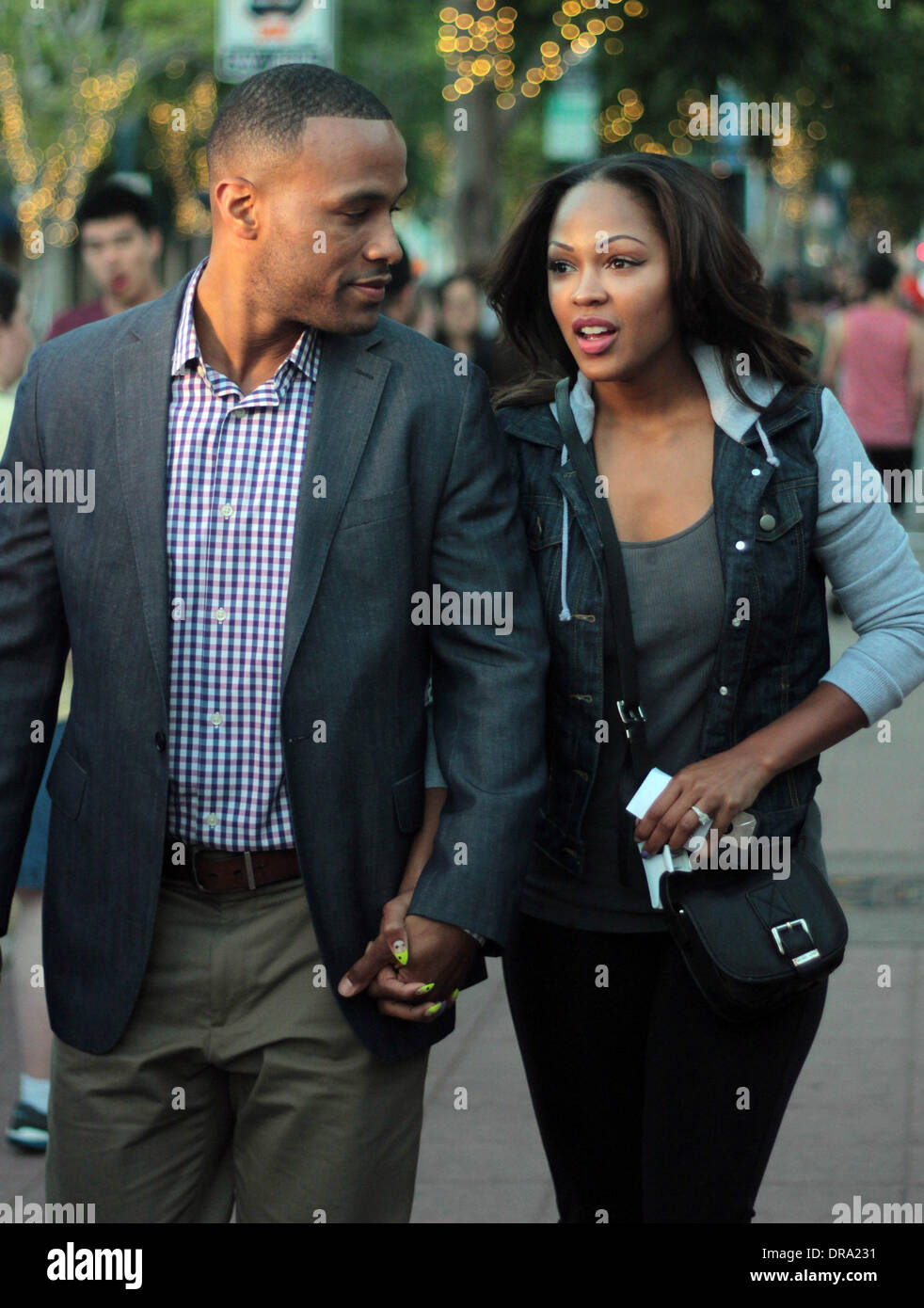 Meagan Good and husband DeVon Franklin Los Angeles premiere of 'The ...