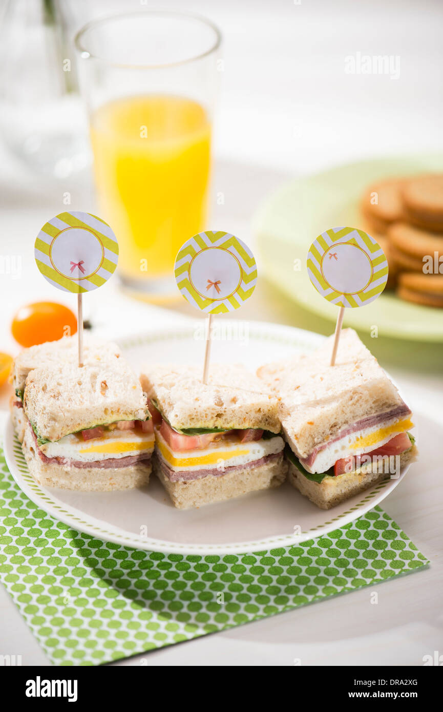 Three sandwiches hi-res stock photography and images - Alamy