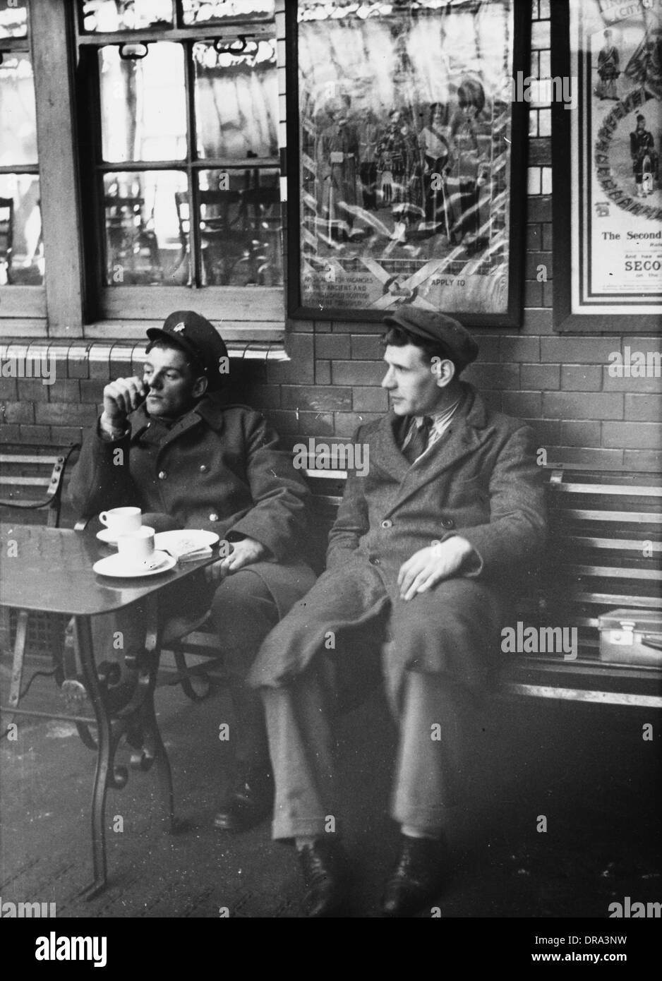 Recruitment ww2 second world war world war ii Black and White Stock ...