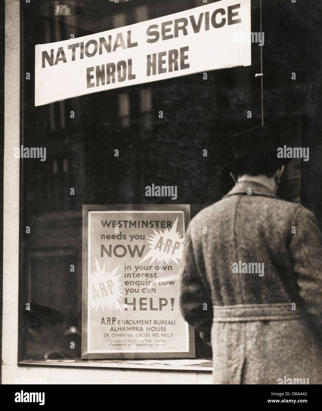 Army recruitment office wwii hi-res stock photography and images - Alamy