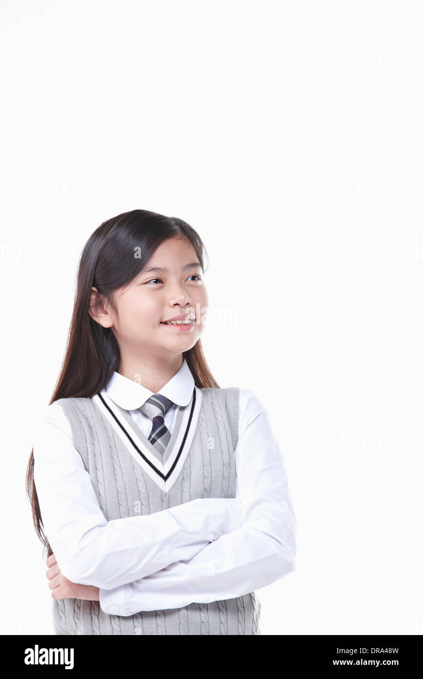 a girl dressed as a student Stock Photo - Alamy