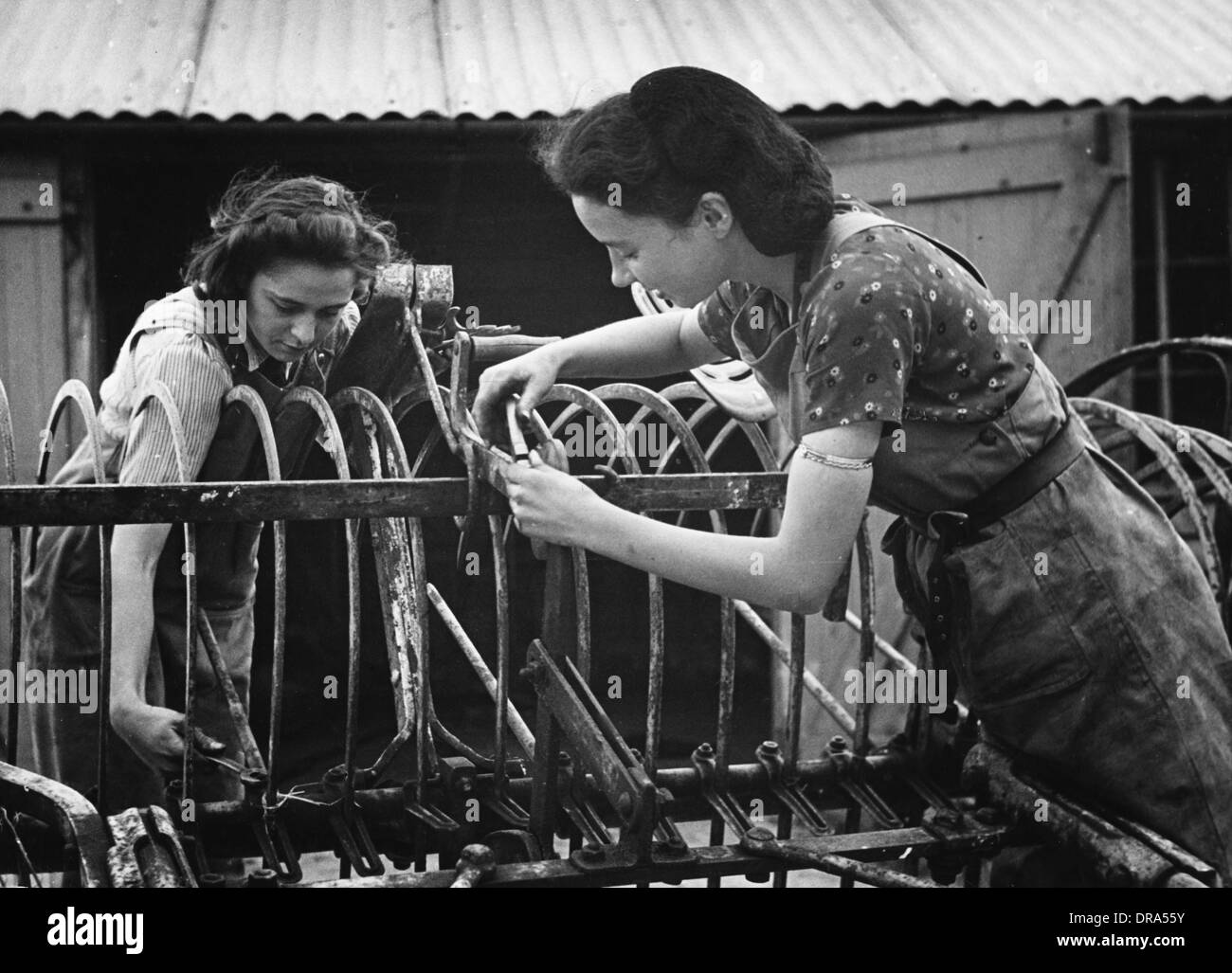 Home working girls in Black and White Stock Photos & Images - Alamy