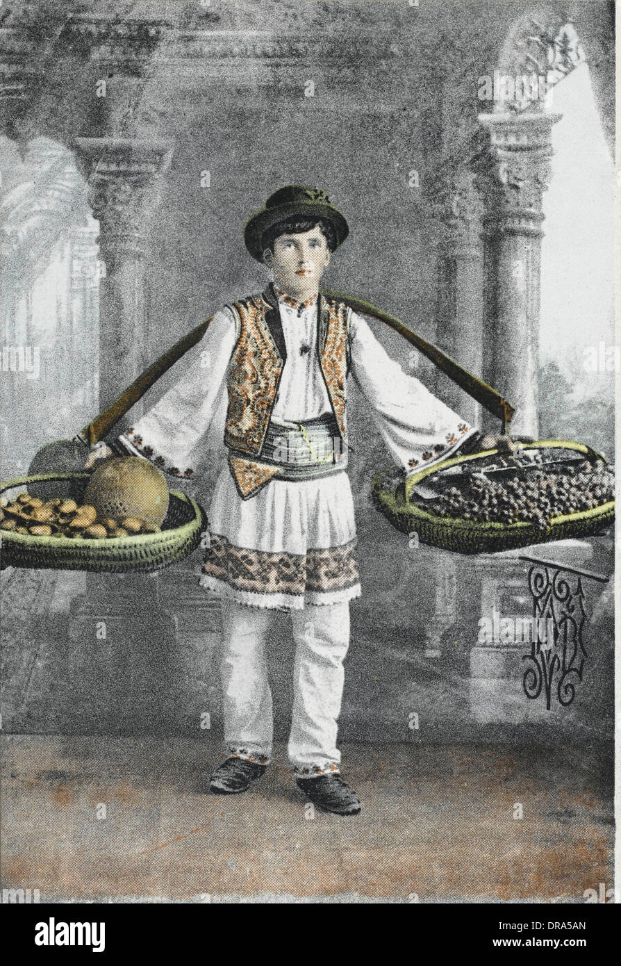Romanian Fruit Seller Stock Photo - Alamy