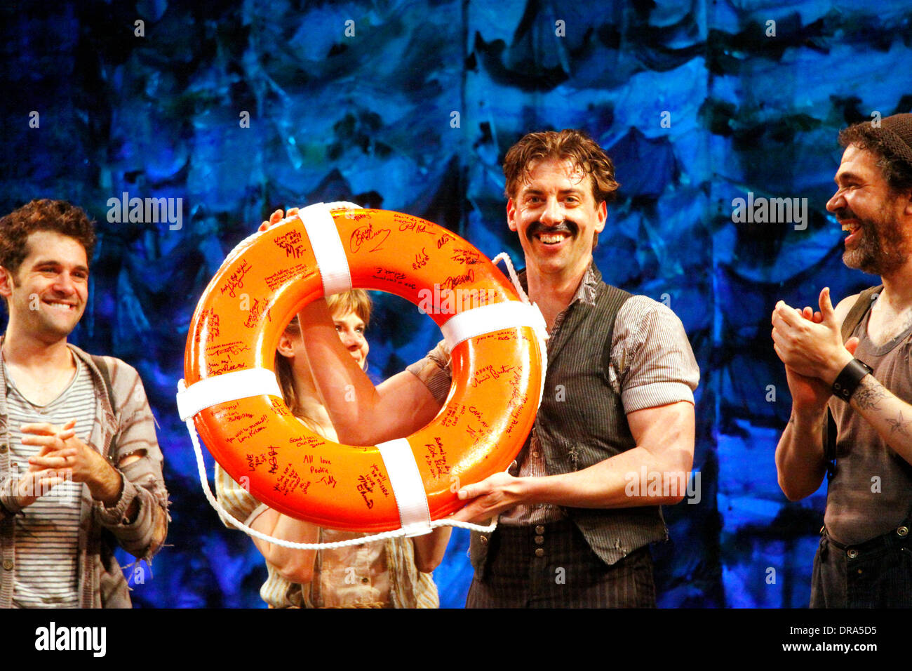 Adam Chanler-Berat, Celia Keenan-Bolger, Christian Borle and Kevin Del ...
