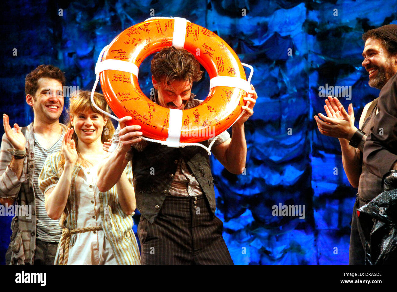 Adam Chanler-Berat, Celia Keenan-Bolger, Christian Borle and Kevin Del ...