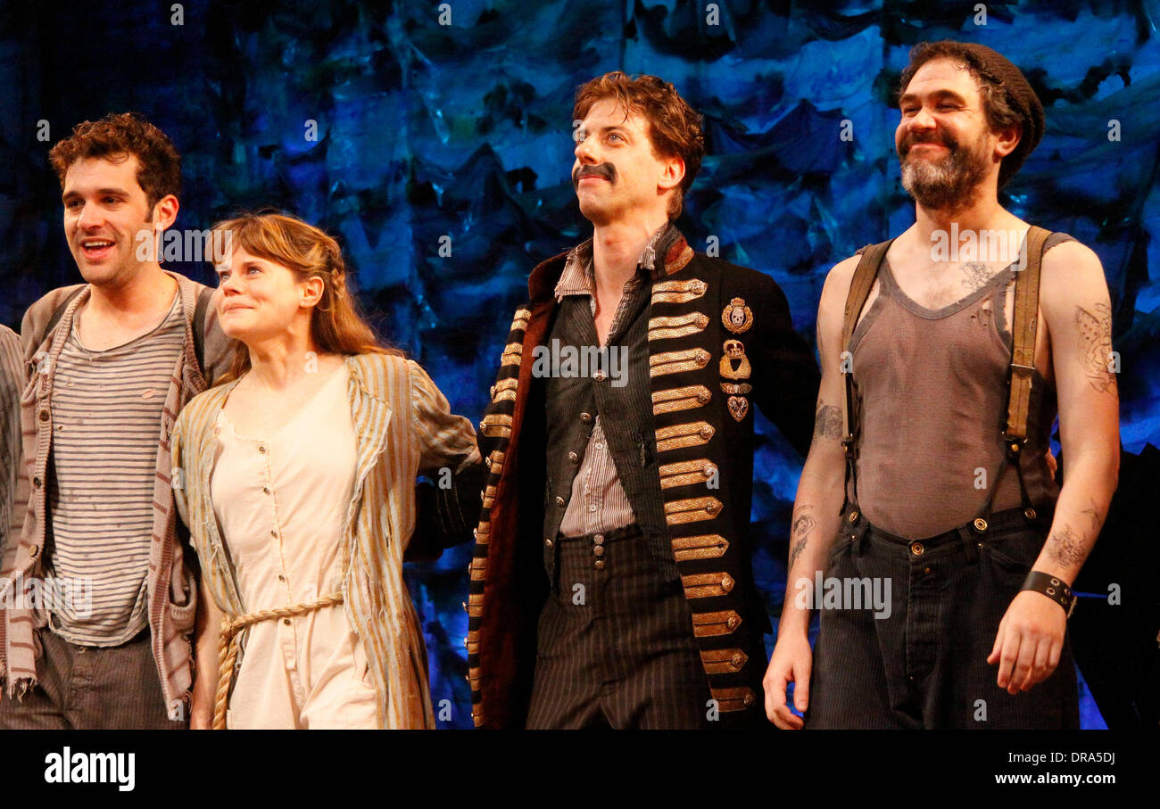 Adam Chanler-Berat, Celia Keenan-Bolger, Christian Borle and Kevin Del ...