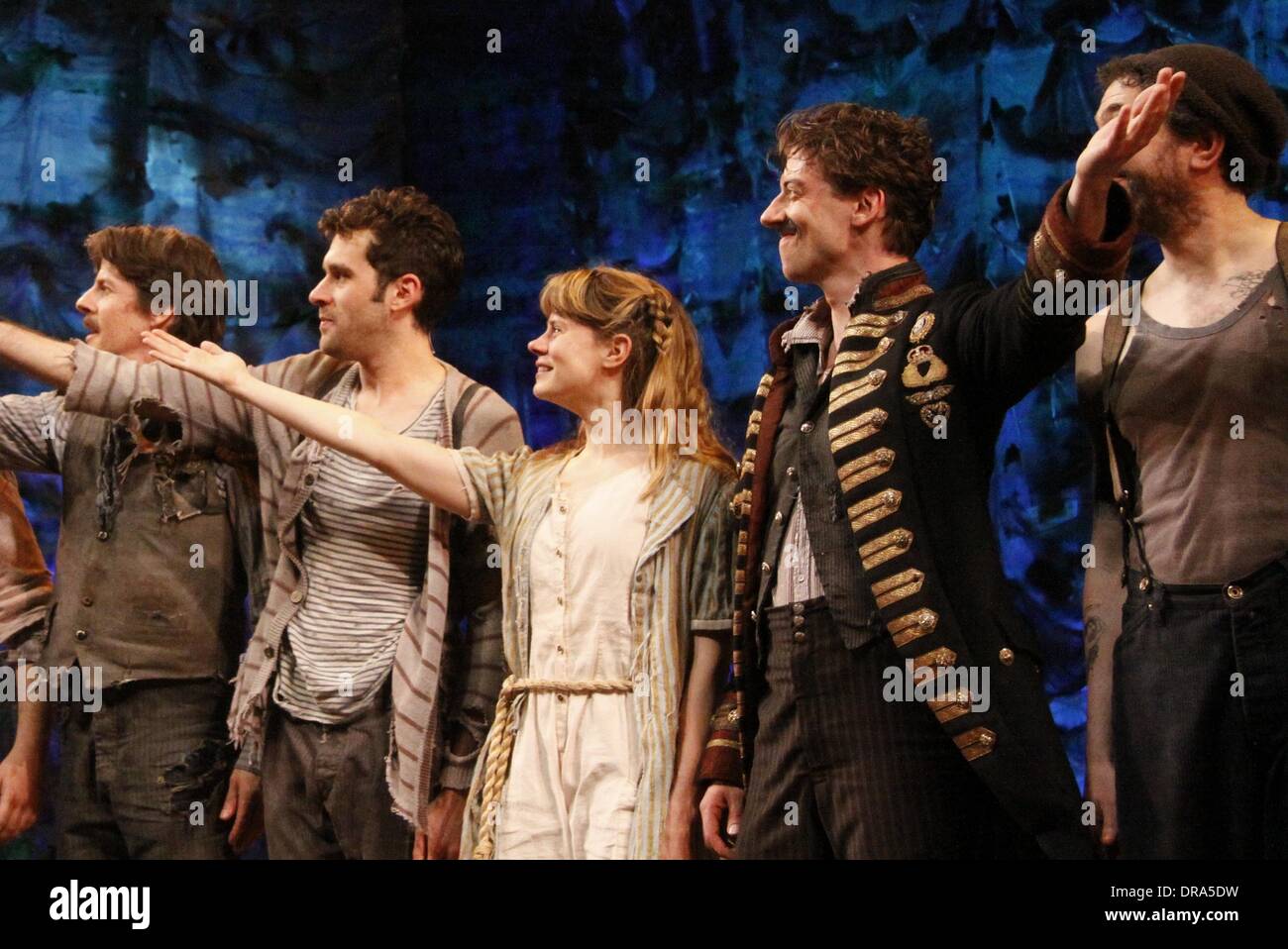 Adam Chanler-Berat, Celia Keenan-Bolger, Christian Borle and Kevin Del ...