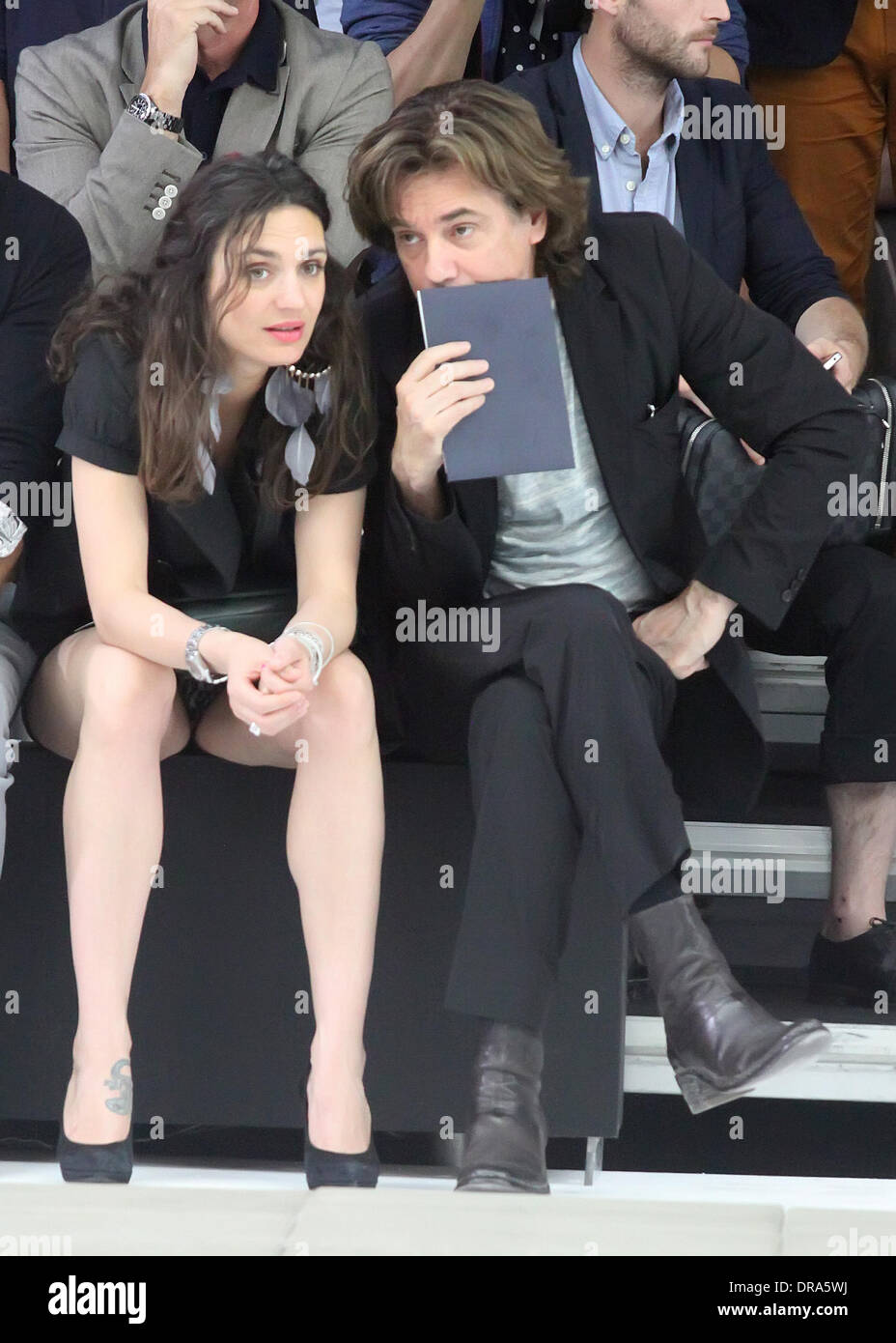 Jean-Michel Jarre and daughter Emilie Jarre Paris Fashion Week Stock ...