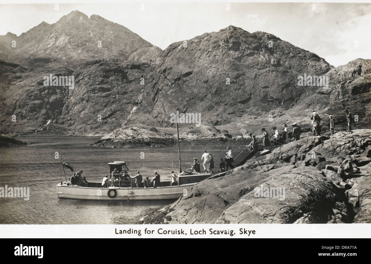 The Landing for Coruisk, Loch Scavaig, Skye Stock Photo - Alamy