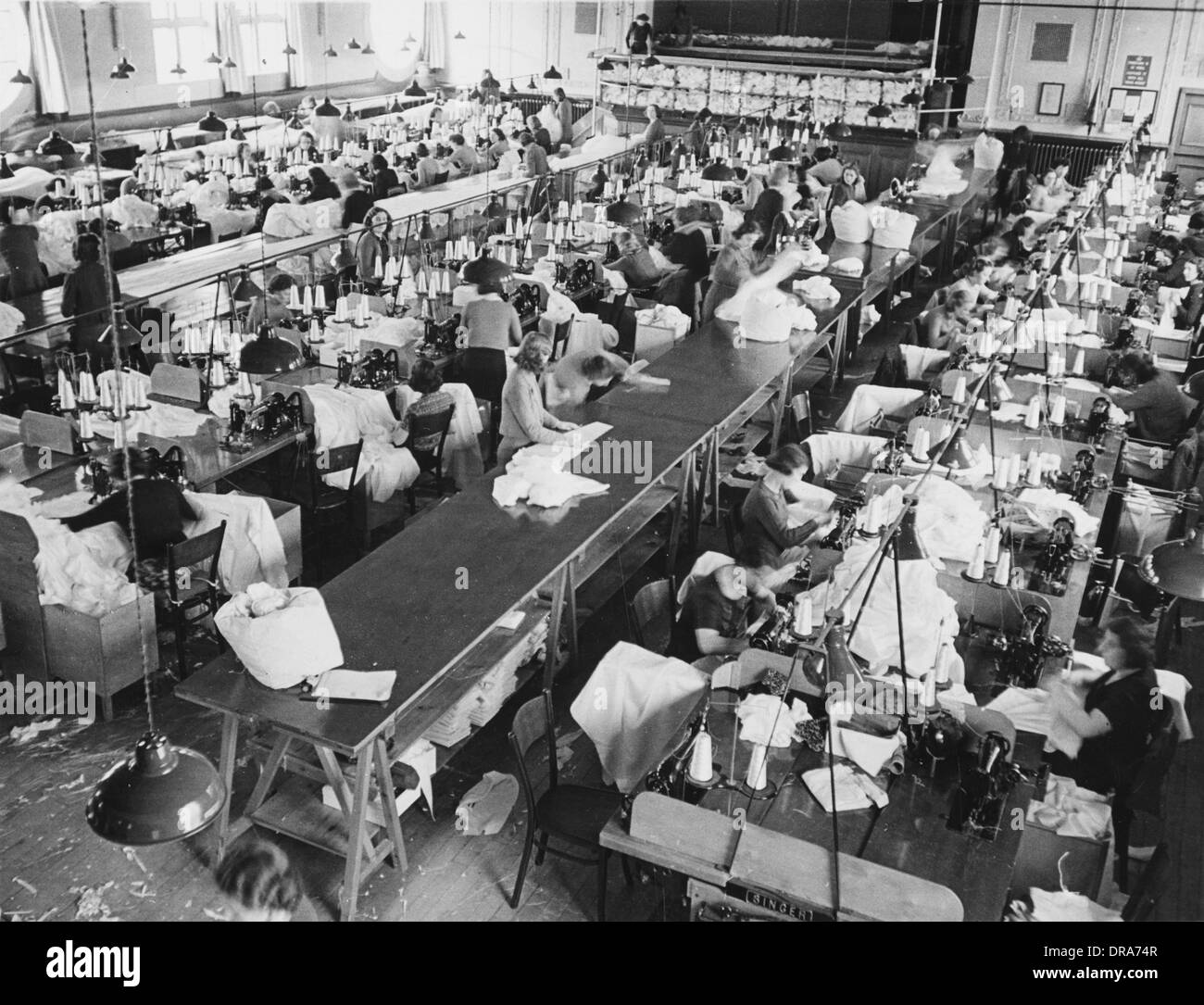 Parachute factory WWII Stock Photo: 65993335 - Alamy