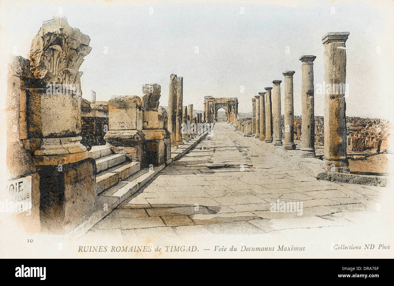 Ruins of Timgad, Algeria Stock Photo - Alamy