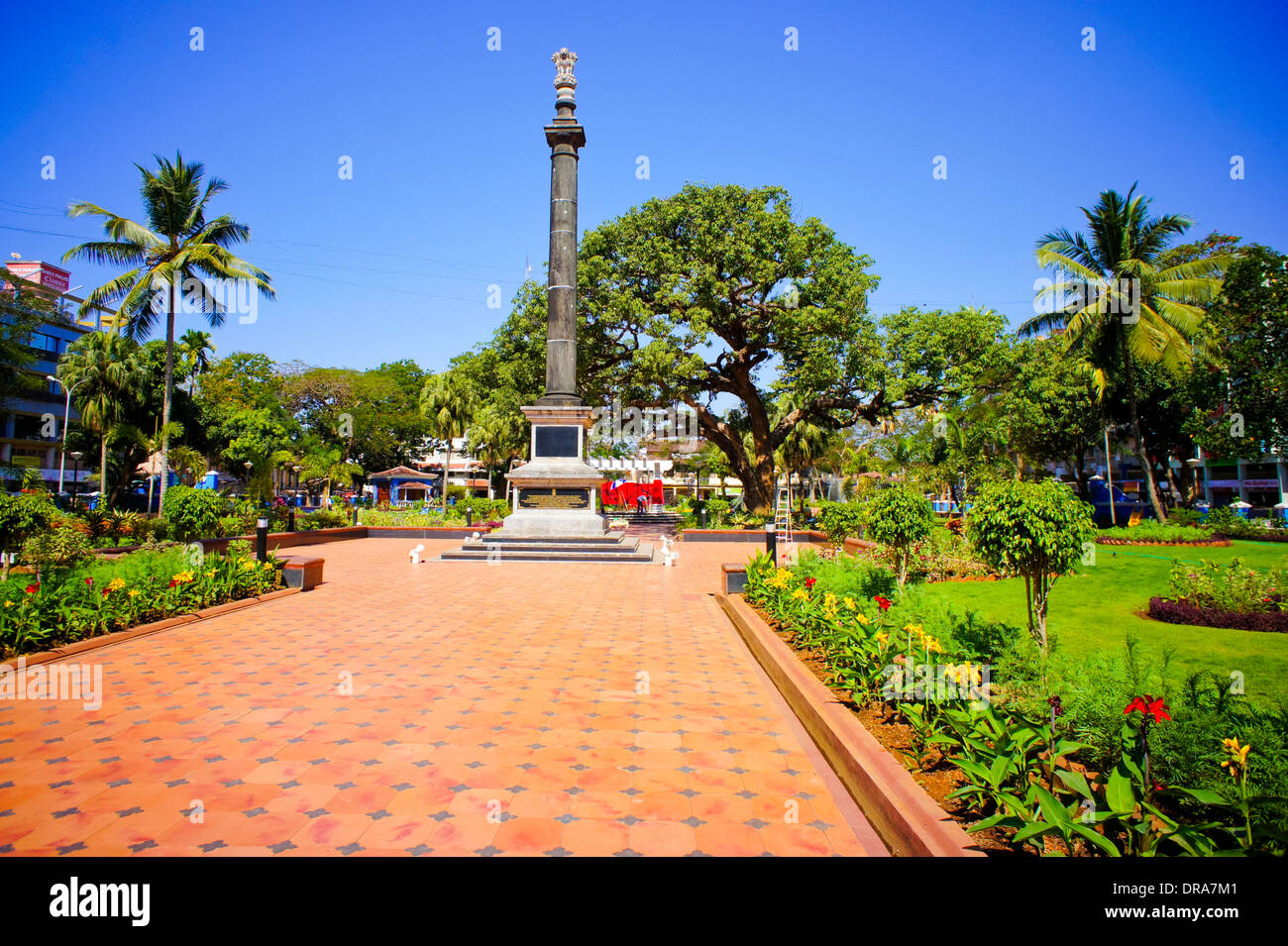 Monument in Goa, India Stock Photo - Alamy