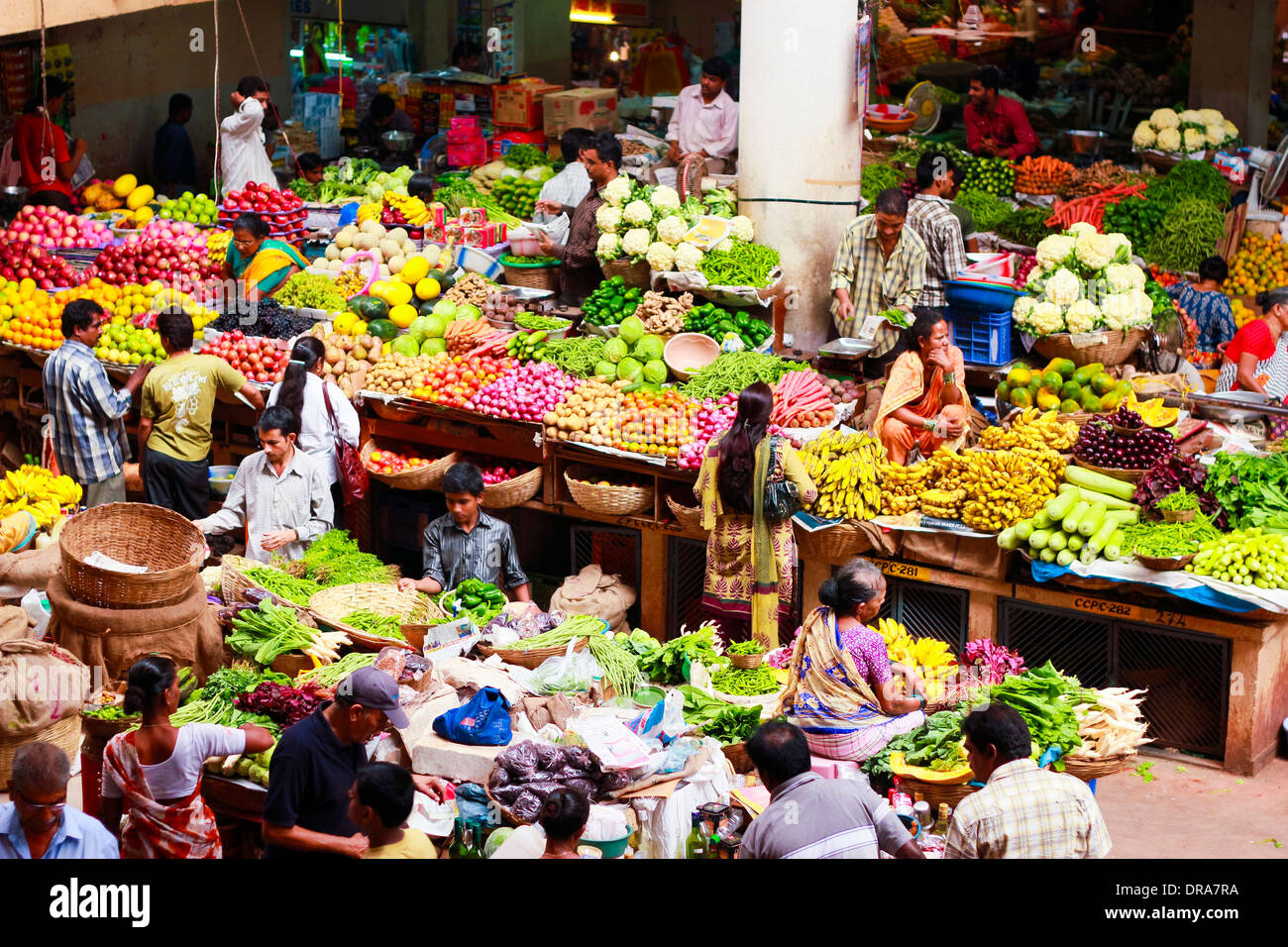 Market in Goa, India Stock Photo - Alamy