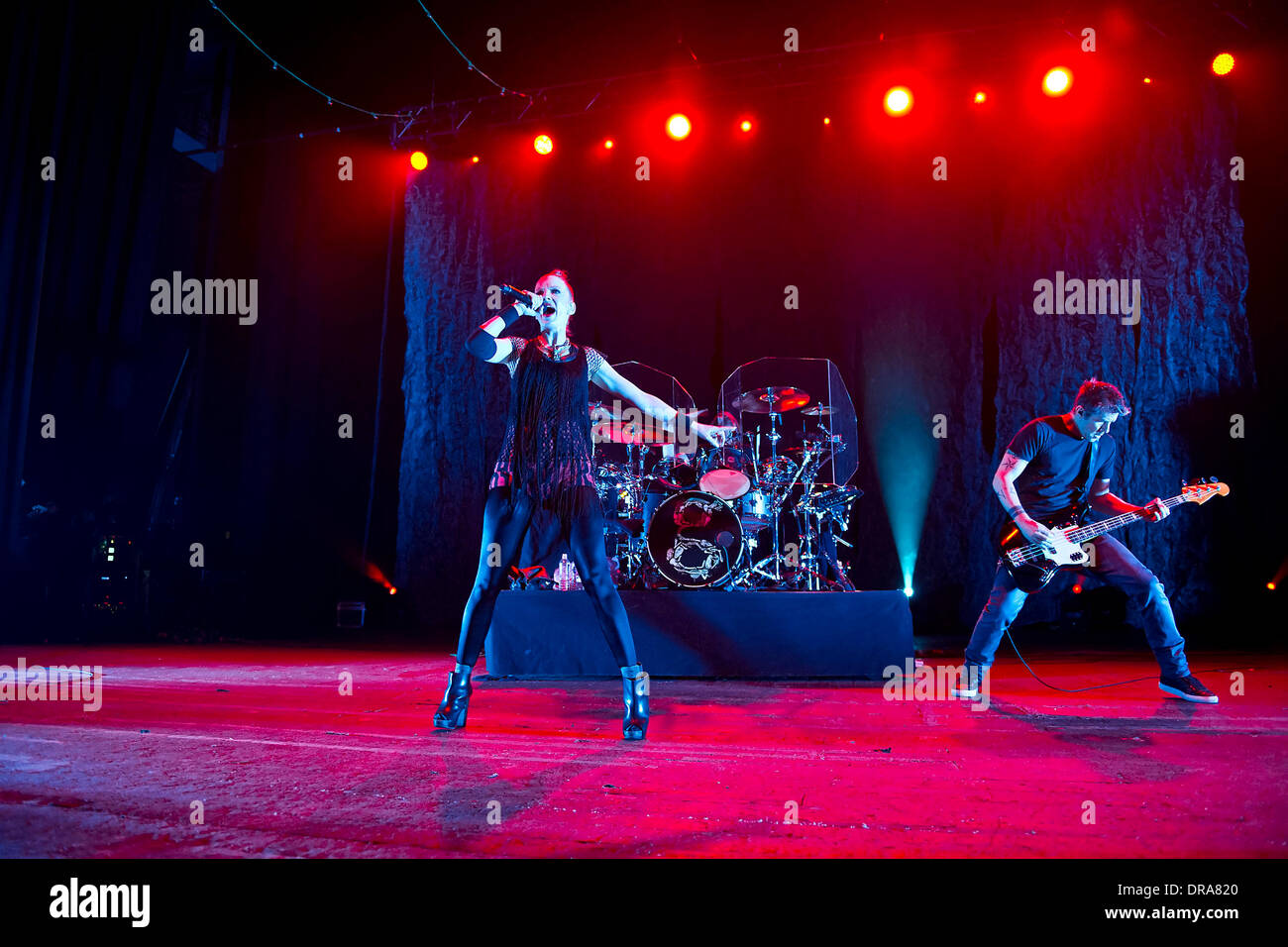 Shirley Manson Of Garbage Performing At The Brixton Academy London