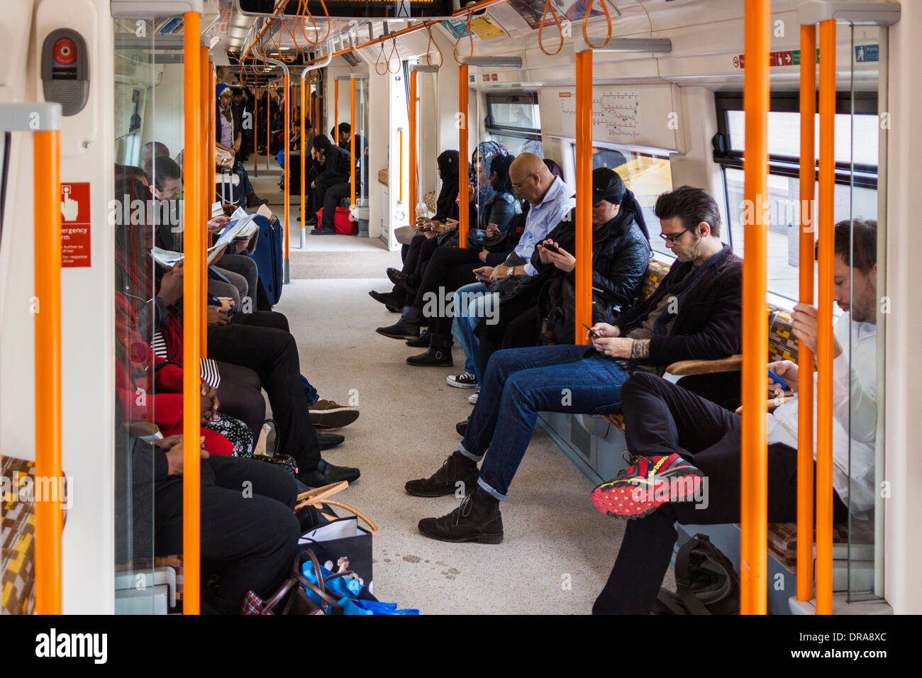 London overground interior hi-res stock photography and images - Alamy