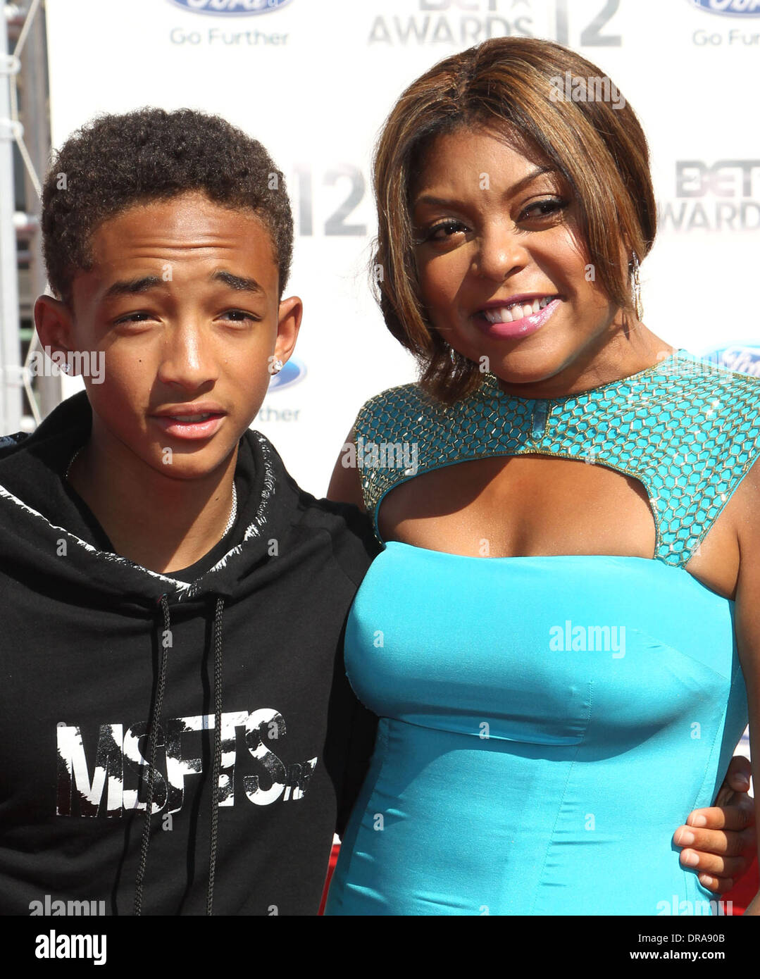 Jaden Smith, Taraji P. Henson 2012 BET Awards - Arrivals held at The ...