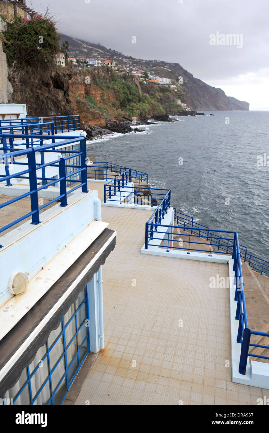 Swimming bath by Fortaleza de Santiago. Funchal, Madeita Island ...