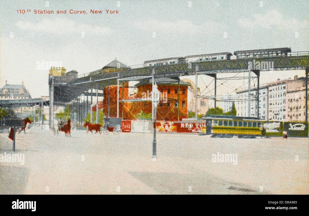 Elevated Subway, New York Stock Photo - Alamy