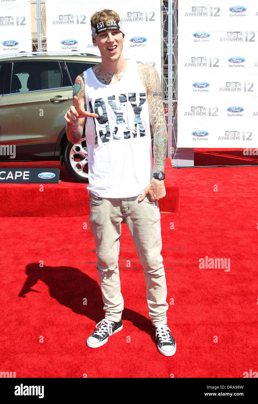 Machine Gun Kelly 2012 BET Awards at The Shrine Auditorium - Arrivals ...
