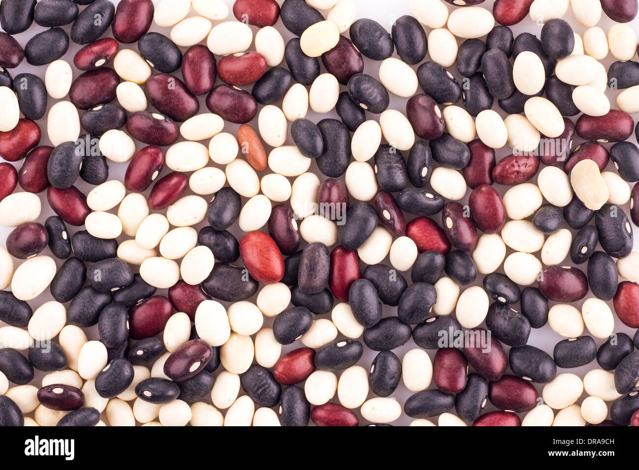 Different varieties of beans background Stock Photo - Alamy
