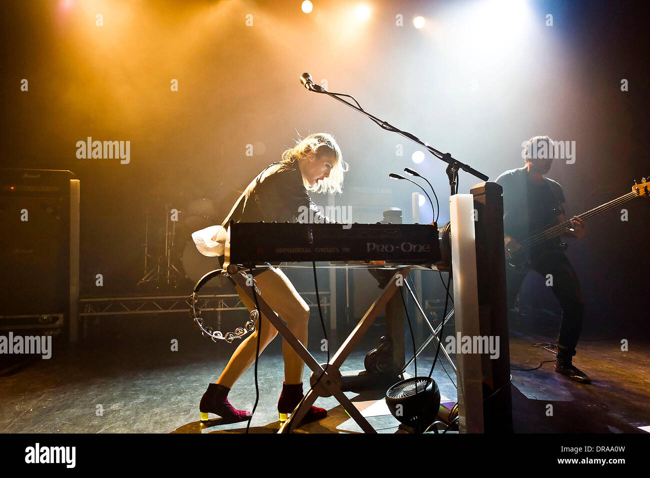 Emily Haines of indie rock band Metric performing live at Shepherds ...