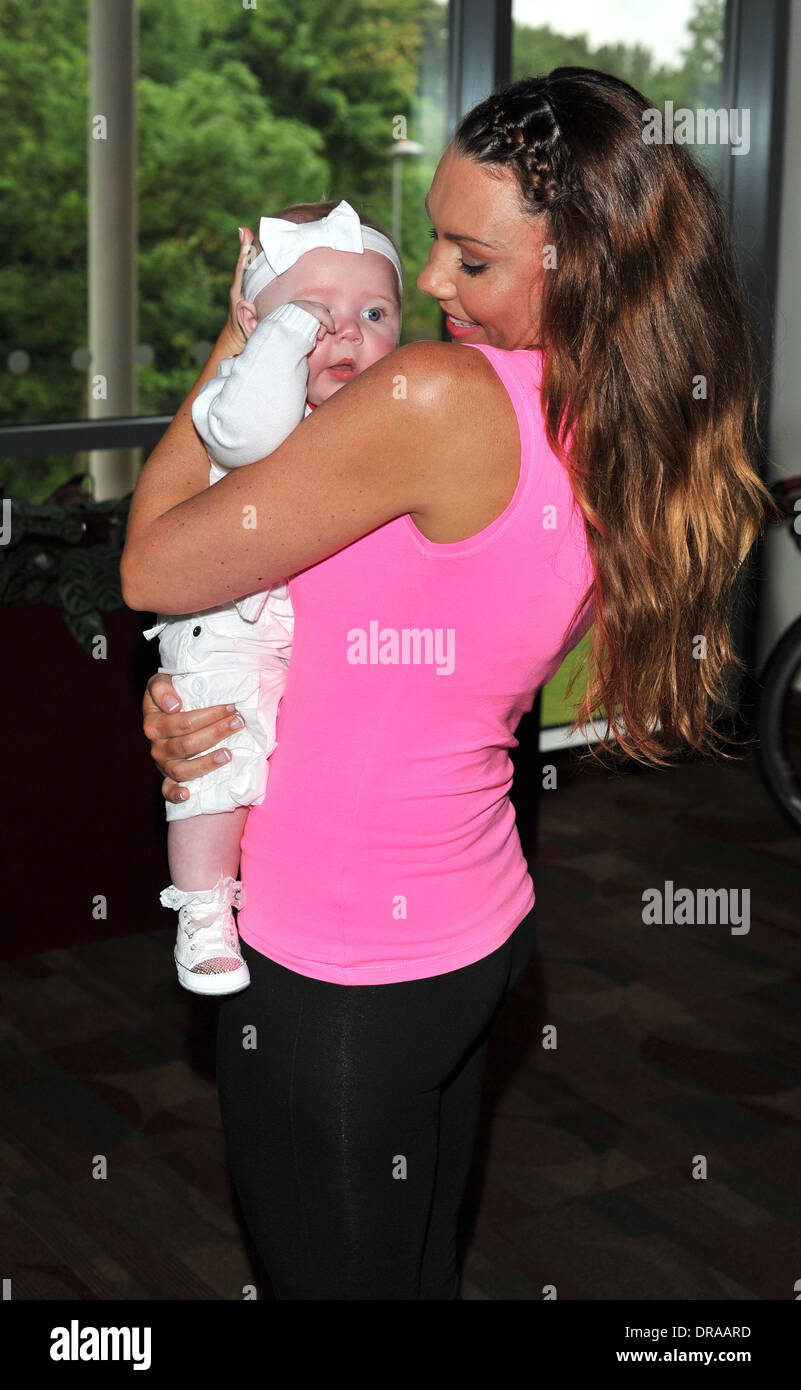 Michelle Heaton with daughter Faith Sir Richard Branson unveils the ...