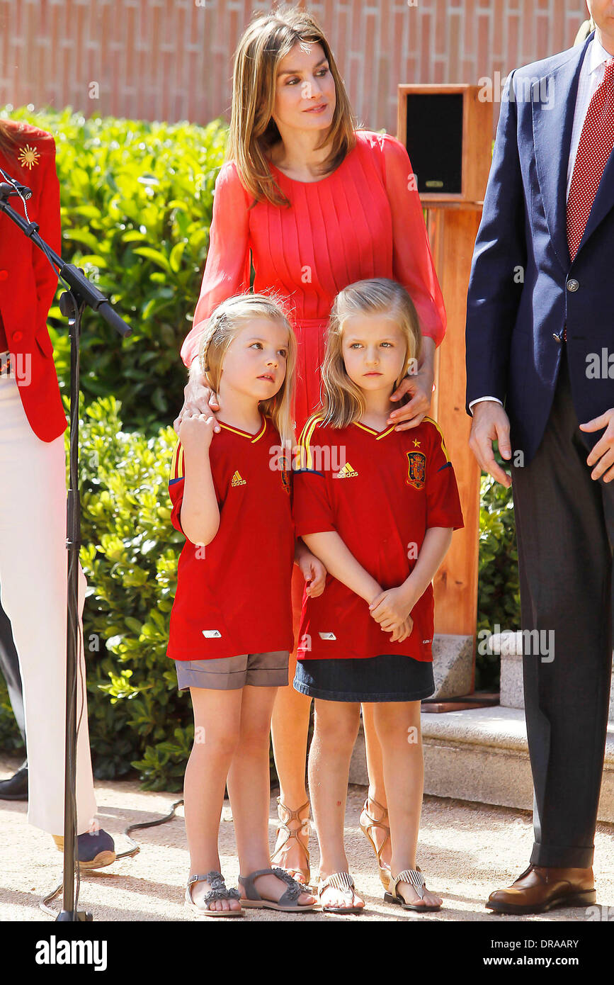 Princess Letizia, Princess Leonor and Princess Sofia The Spanish Royal ...