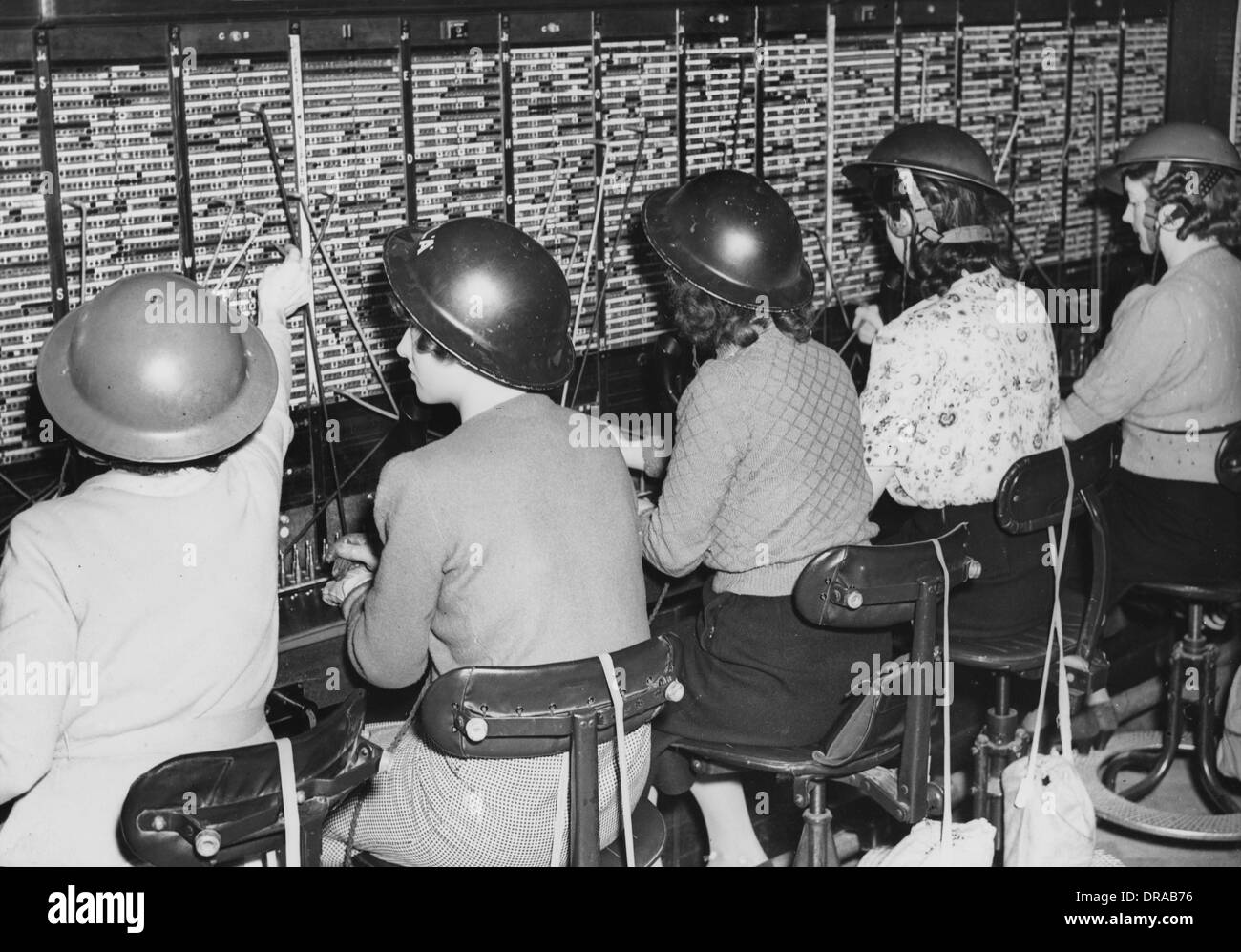 London telephone exchange, WWII Stock Photo - Alamy