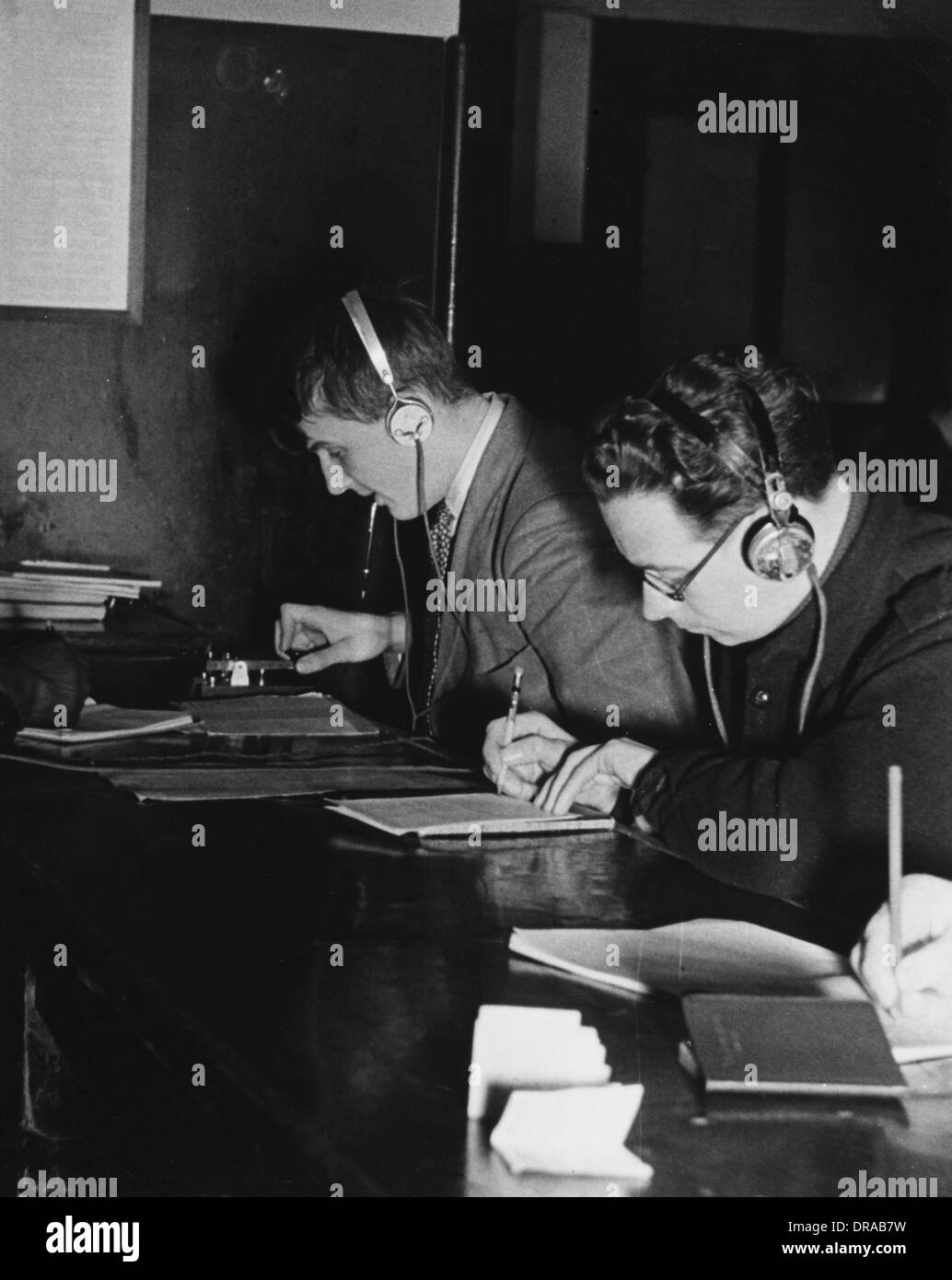 Wireless Operator School, WWII Stock Photo - Alamy