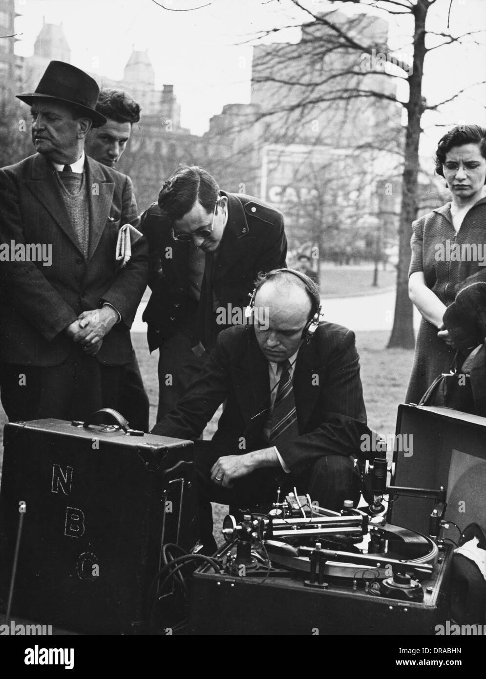 Portable recorder, WWII Stock Photo - Alamy