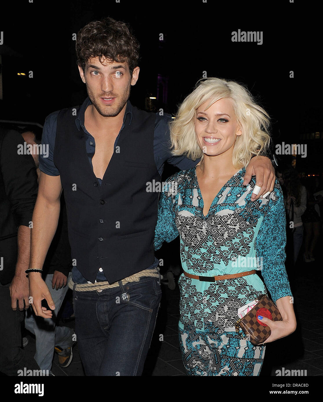Kimberly Wyatt and Max Rogers out and about in the West End. London ...