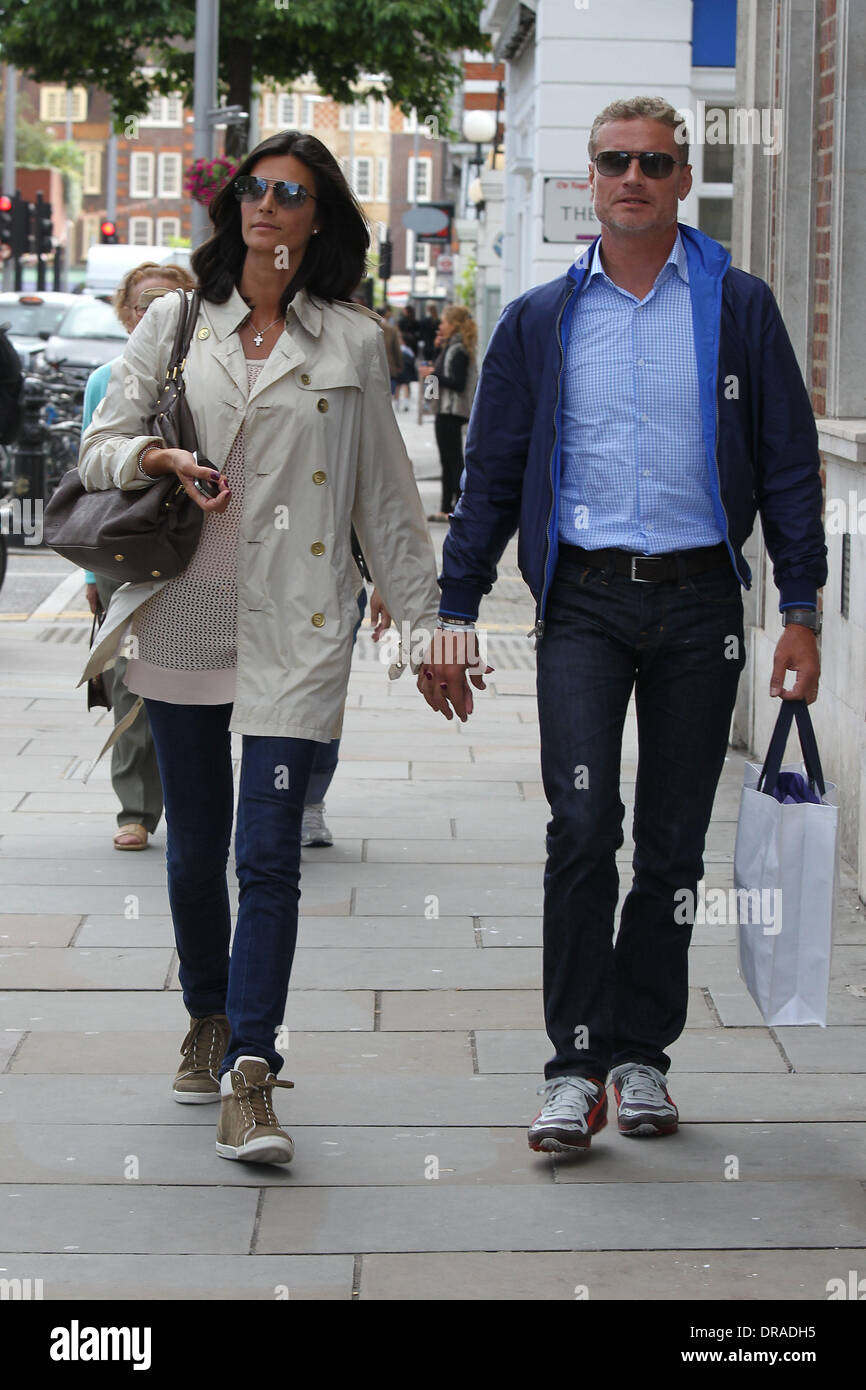 David Coulthard and girlfriend Karen Minier heading to The Bluebird ...