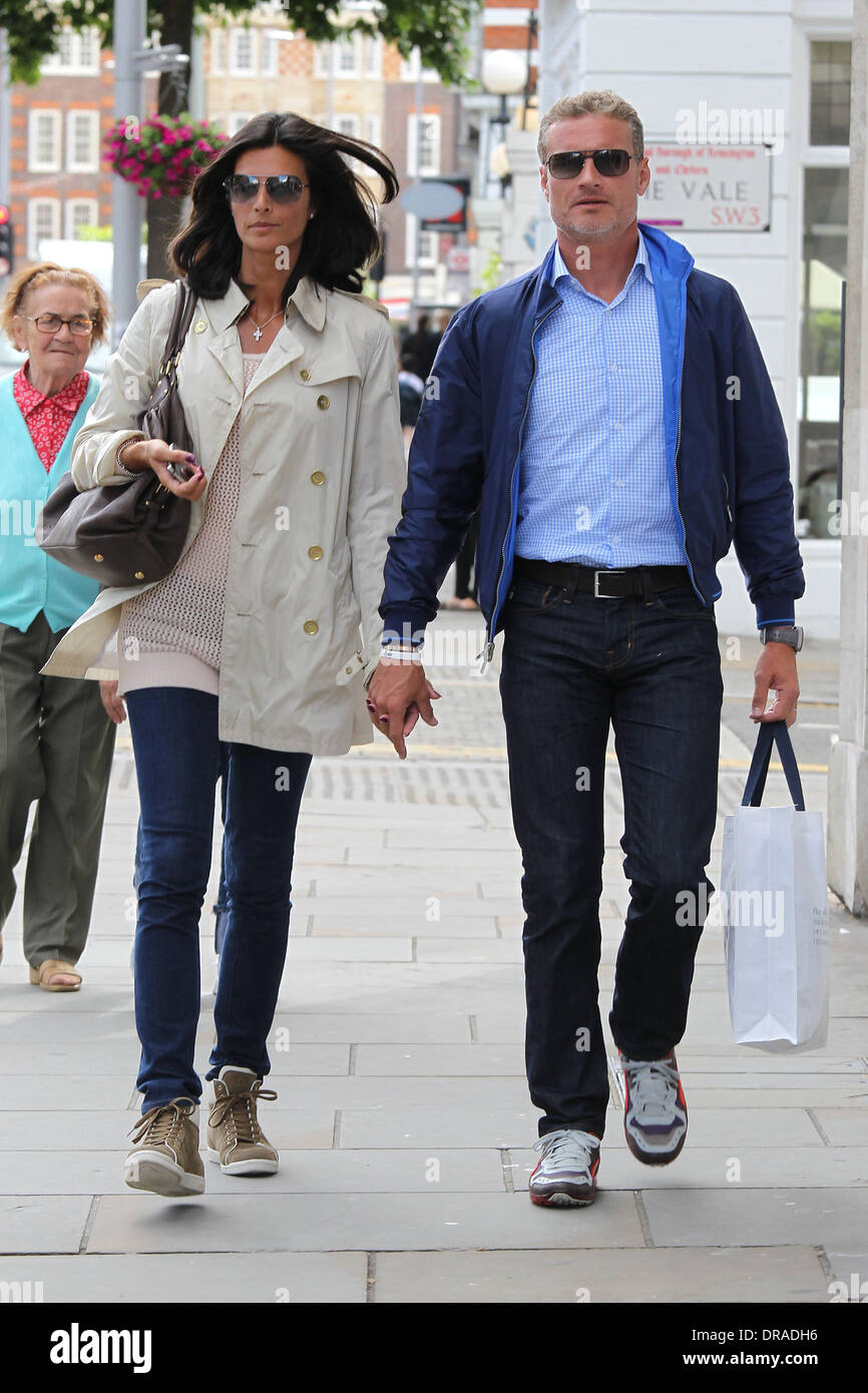 David Coulthard and girlfriend Karen Minier heading to The Bluebird ...