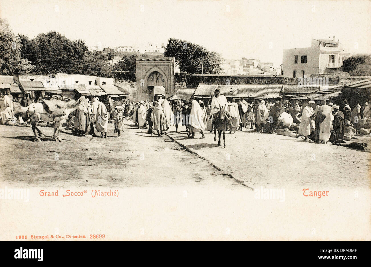 Tangier morocco grand socco market hi-res stock photography and images ...