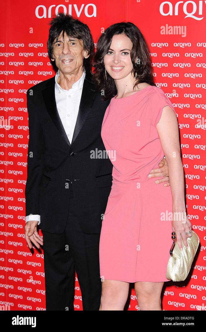 Ronnie Wood and girlfriend Sally Humphreys Arqiva Commercial Radio ...