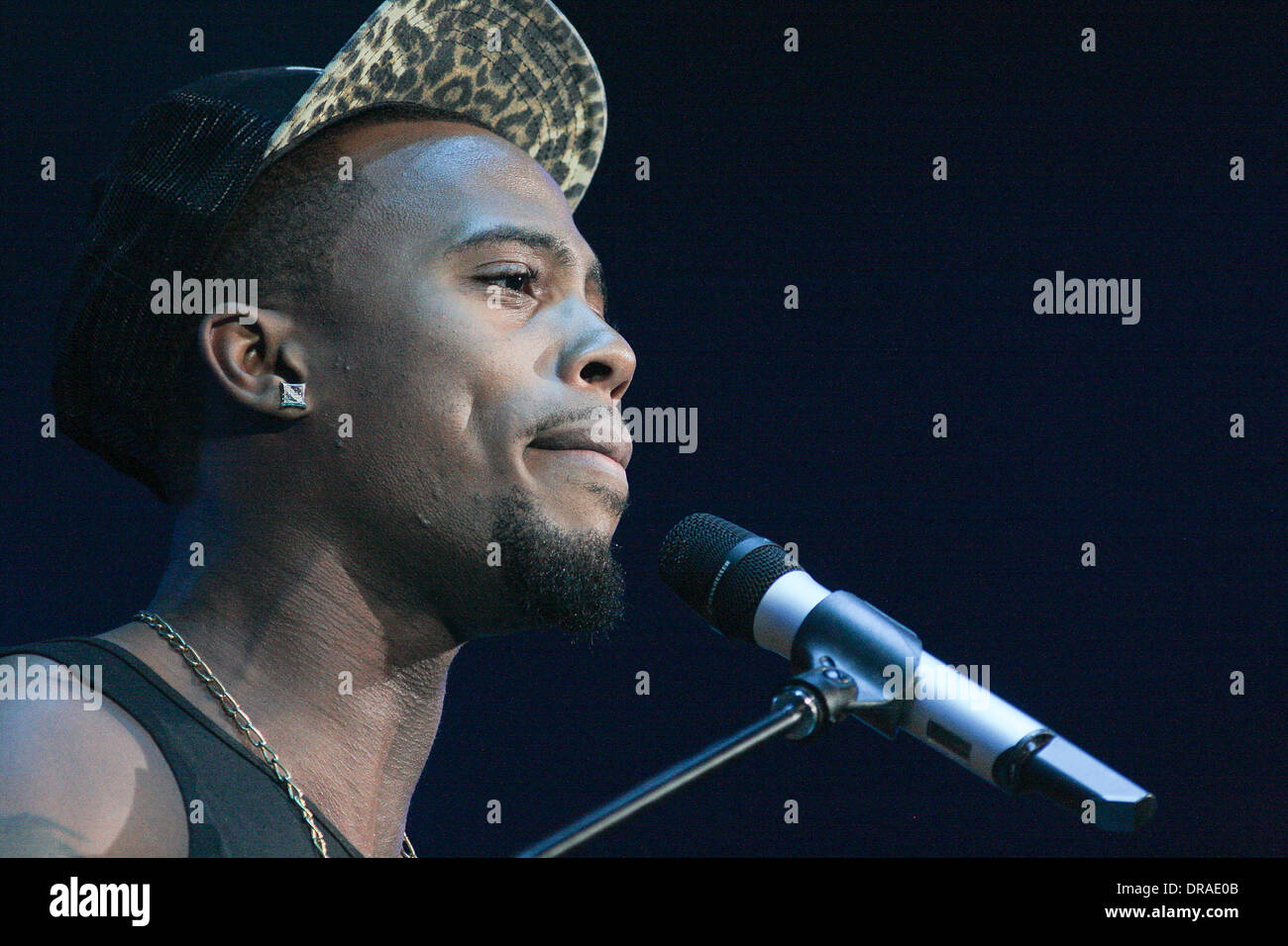 B.o.B., performing at the R You on the List Tour? at the Bank United ...